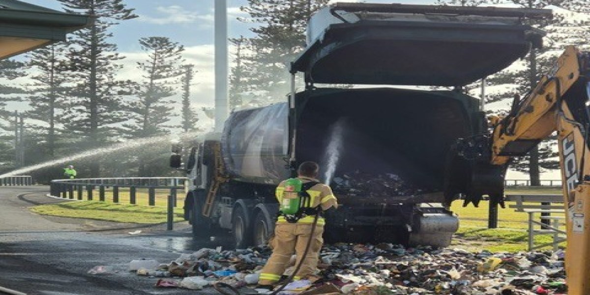 Battery suspected in waste truck fire - 2ST