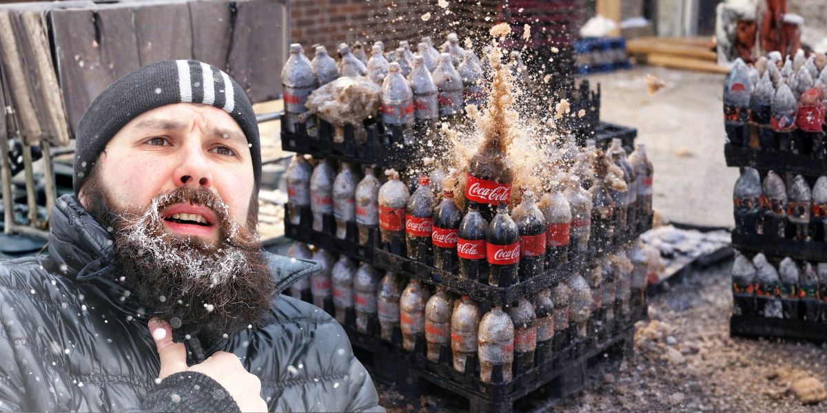 Man Captures Exact Moment Frozen Drinks Start Exploding - 2ST